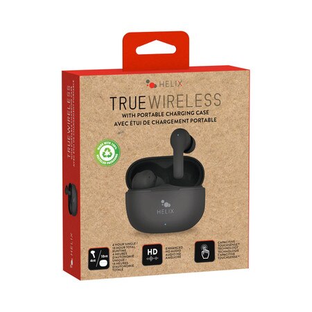 True Wireless Earbuds Black (Made with Recycled Packaging)