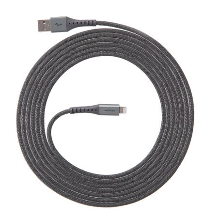 ChargeSync Alloy Lightning Cable 10ft Steel