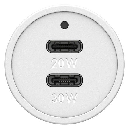 Dual USB Premium Fast Charge Car Charger Power Delivery 30W + Power ...