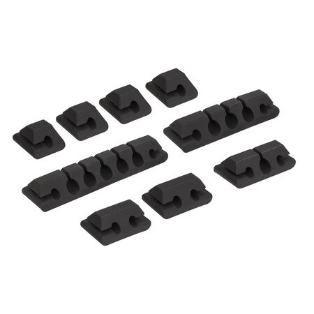 Helix Cable Clip Holders Black