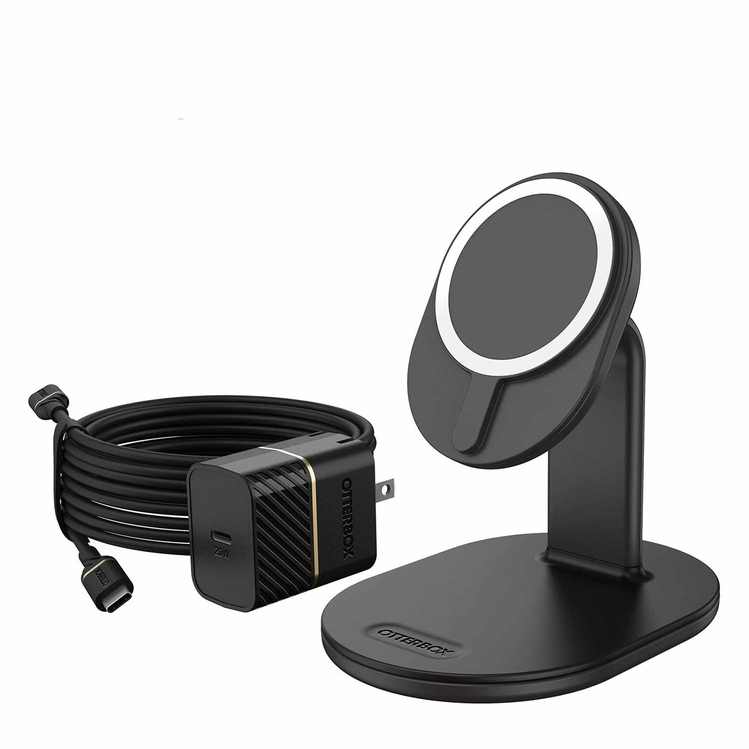 Qi2 Wireless Charging Stand 15W Black/Glow Radiant