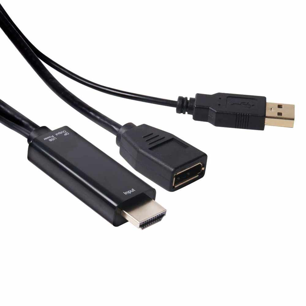 HDMI to DisplayPort Adapter Male/Female Black
