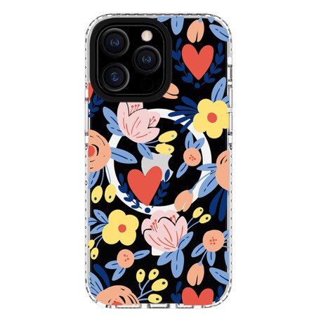 Chromatic Print MagSafe Case Bright Floral for iPhone 15 Pro