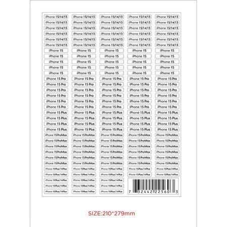 Stickers (mix of 158 labels per unit ordered) new iPhone 2023 series